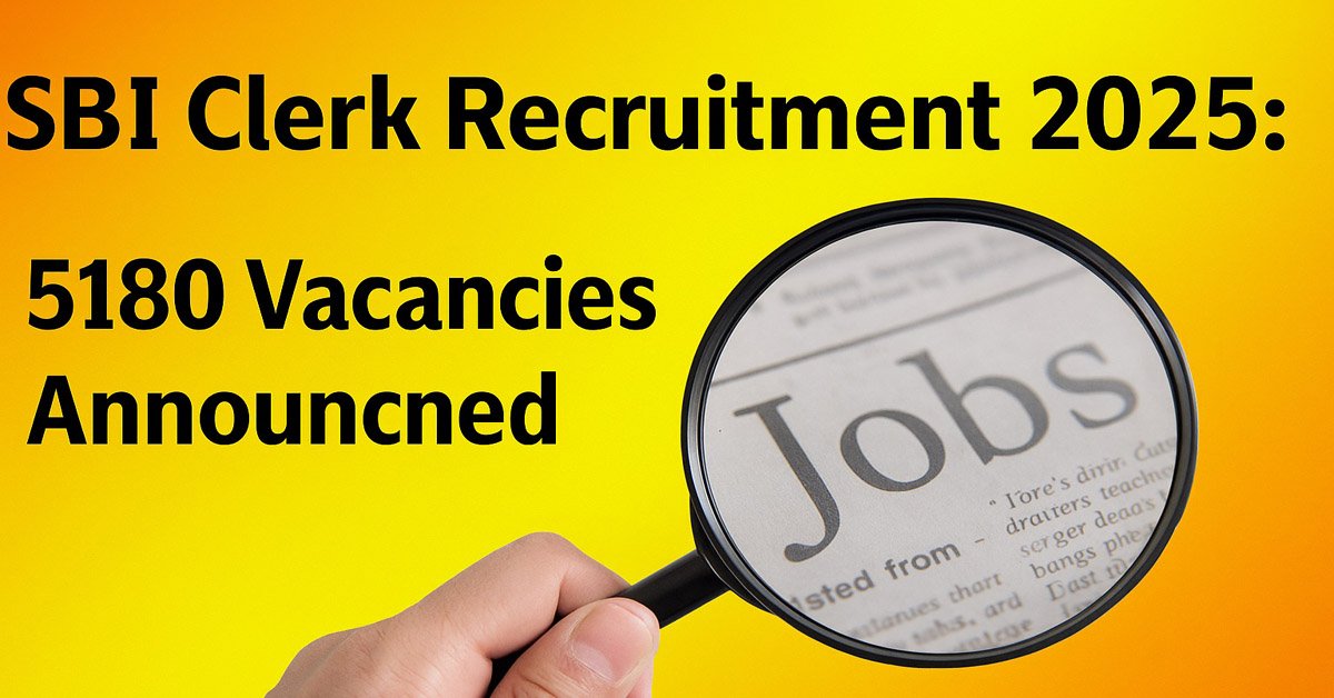 SBI Clerk Recruitment 2025: Last date today